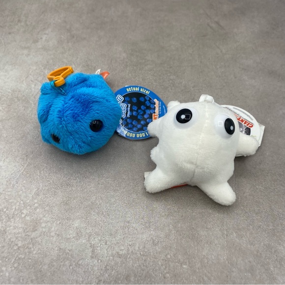 Toys | Giant Microbes Keychain Plush Drew Oliver White Blood Cell ...